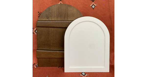 Icon board with round top Icon wooden board with levkas gesso with ...